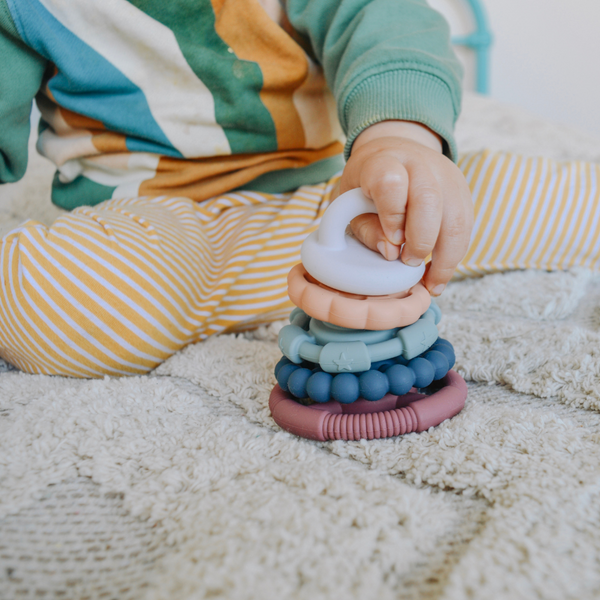 Rainbow Stacker | Multipurpose Teether Toy | Jellystone Designs